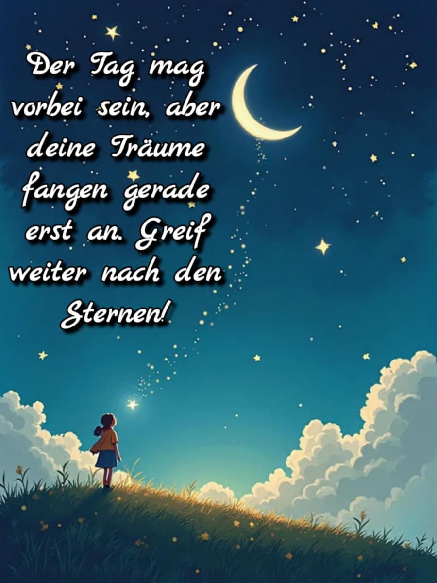 Gute Nacht Sprüche & Grüße als Bilder für WhatsApp – Kostenlos & persönlich